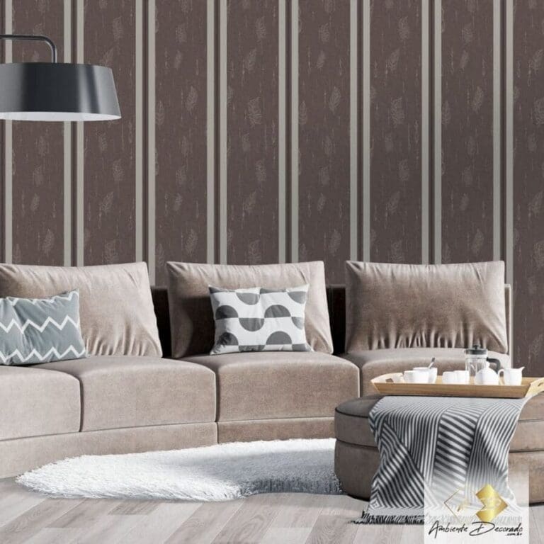 Adesivo Ambiente Decorado Pluma Brown - Dcorando - Adesivos para Decoração