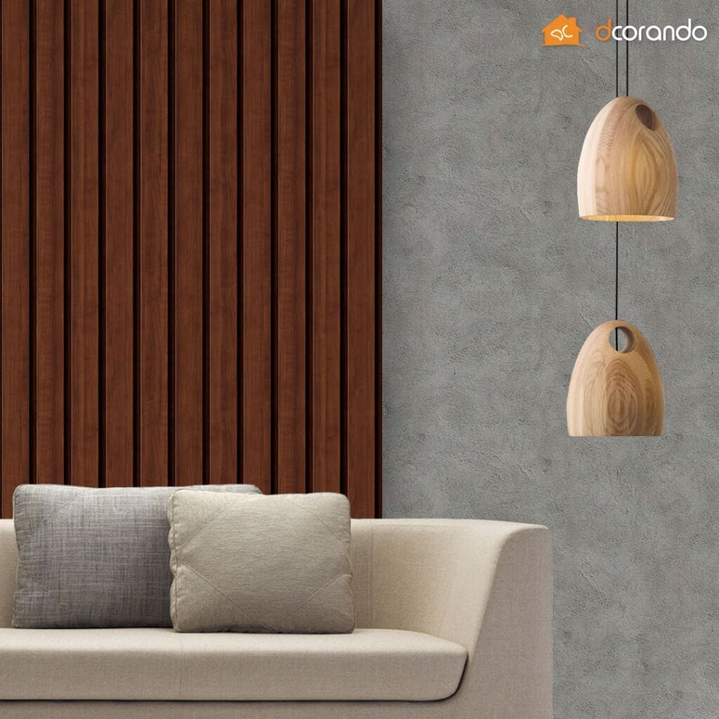 Papel De Parede Ripado Mogno 3 Metros – Dcorando – Adesivos para Decoração